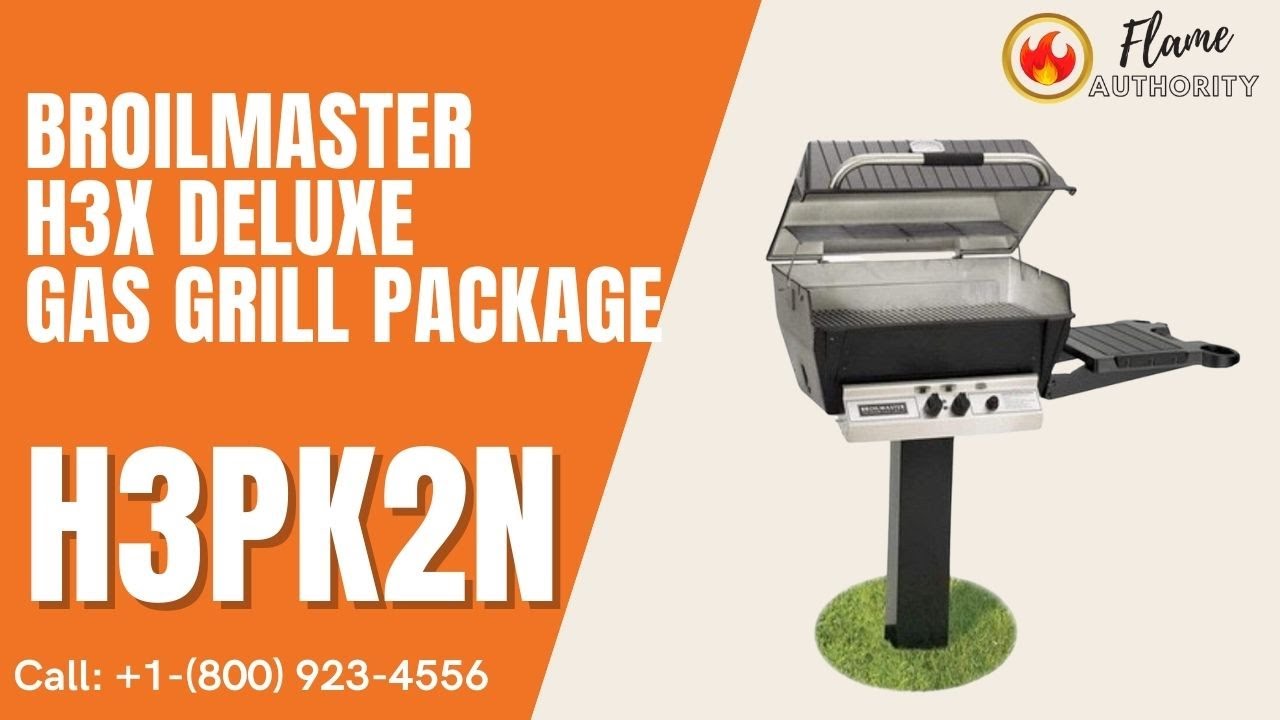BroilMaster H3X Deluxe Gas Grill Package H3PK2N - YouTube