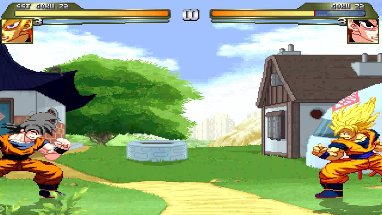 MUGEN:Hyper Dragon Ball Z SSJGoku combos - YouTube