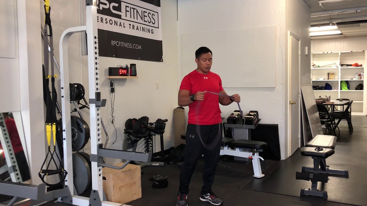 Resistance band RDL - YouTube