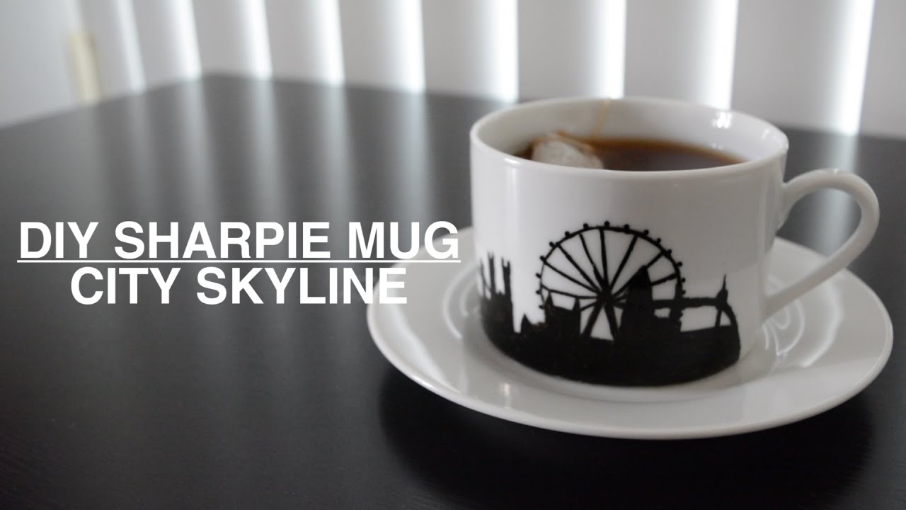 DIY : City Skyline Sharpie Mug - YouTube