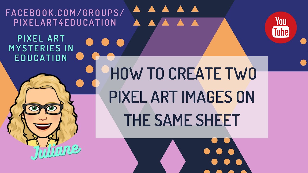 How to Create 2 Different Pixel Art Pictures on the Same Sheet - YouTube