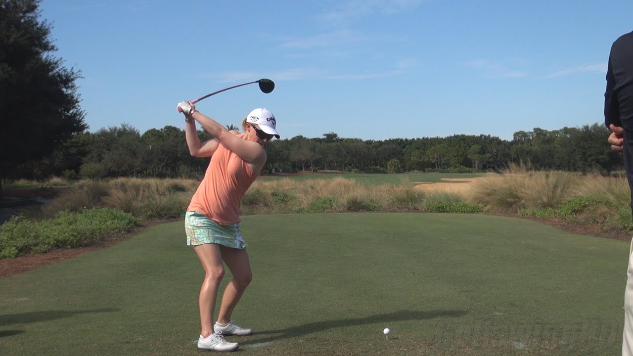 MORGAN PRESSEL - DTL DRIVER GOLF SWING 2013 - BALL FLIGHT REG & SLOW ...