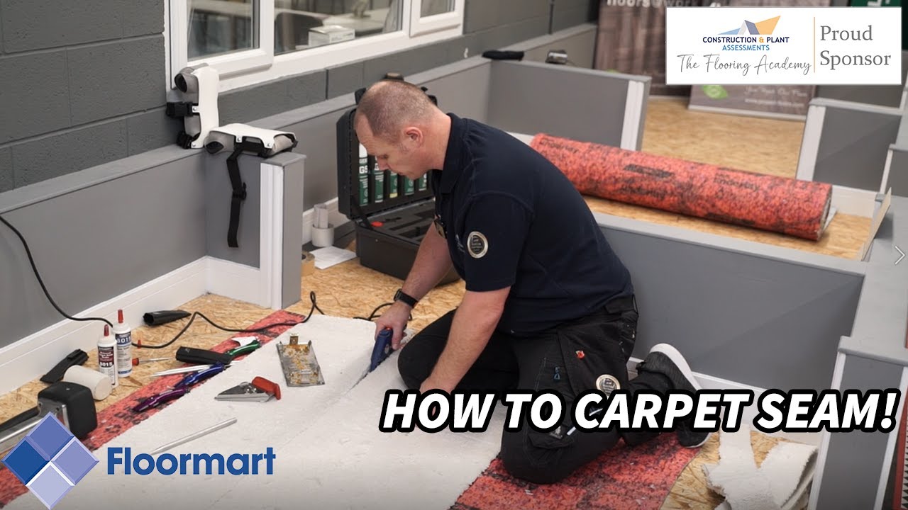 CP Assessment Carpet Seaming Demonstration! - Ft David Russel - YouTube
