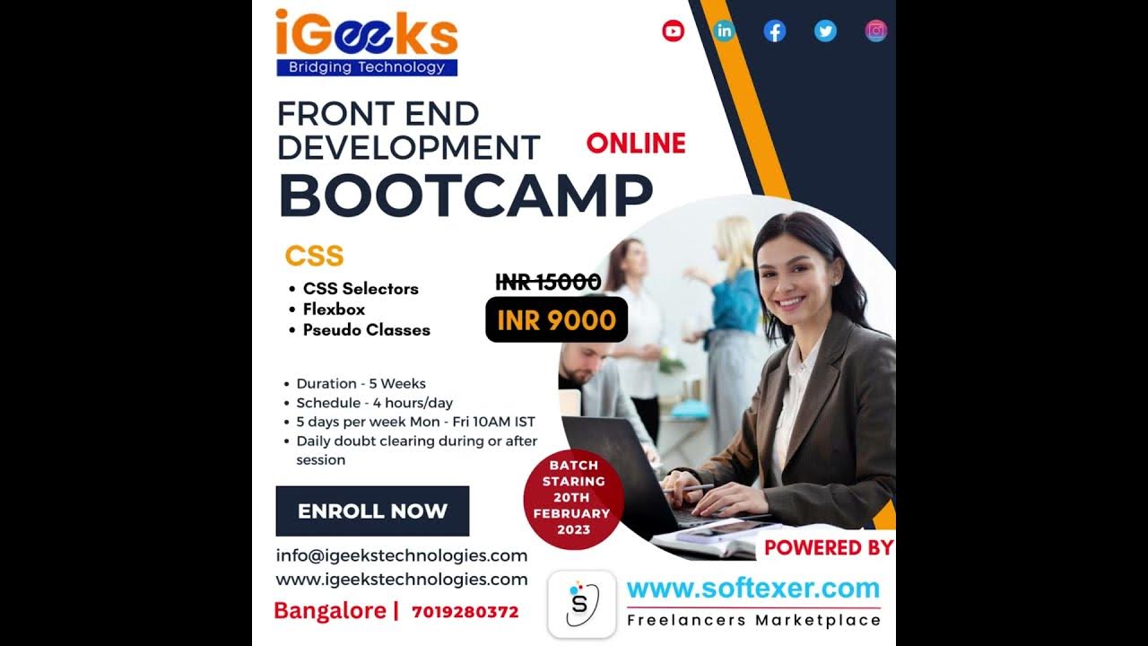i Geeks Technologies | Front End Boot Camp | Learning: CSS | Call Now: 7019280372 - YouTube