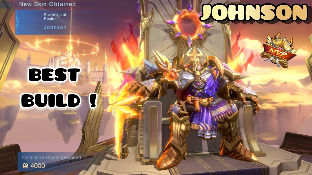 "INSANE Johnson Legend Skin Gameplay! The Best Tank in Mobile Legends ...
