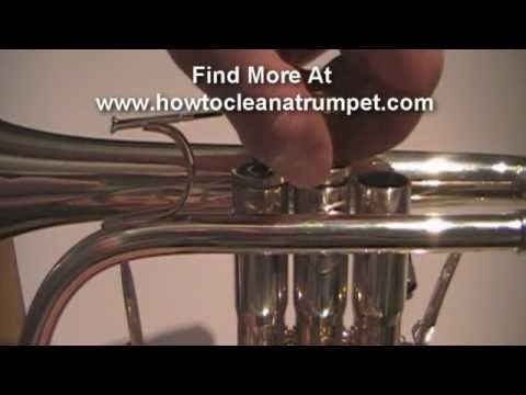 How To Oil Brass Instrument Trumpet Piston Valves - YouTube