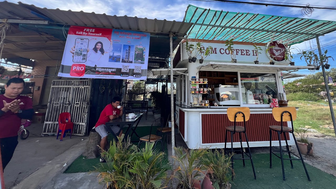 ជិៈជួបនាពួន😂នៅកប់ស្រូវ Going to Warehouses CAM Coffee Kob Srov - YouTube