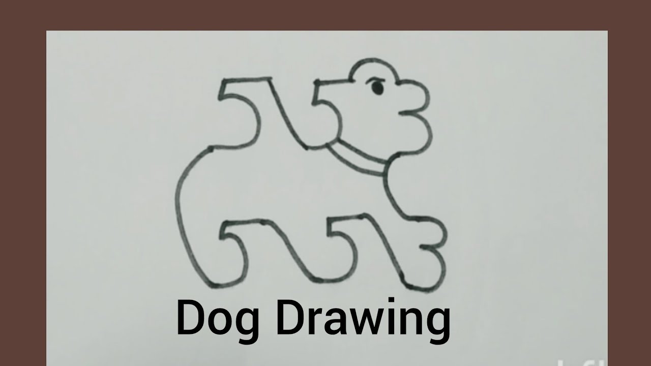 How to Draw a Dog from Number 553 | Easy step by step | cute dog ...