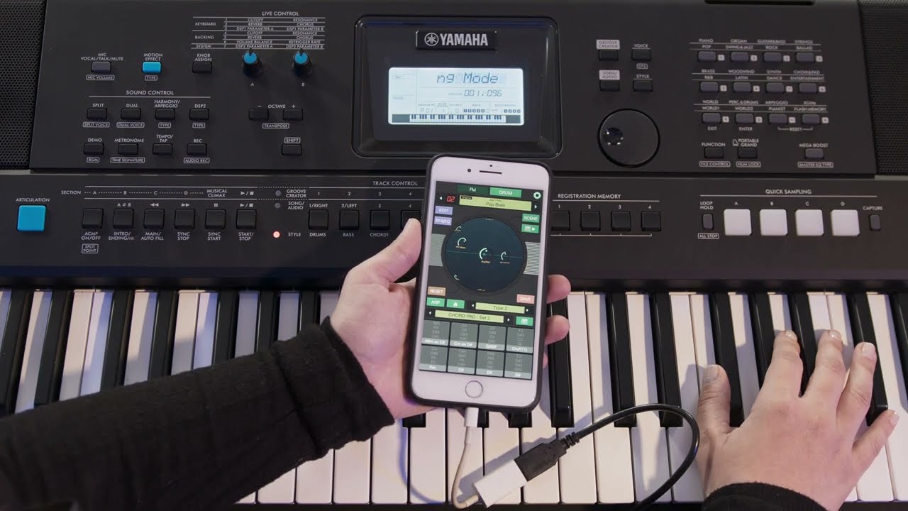 PSR E473 Quick Sampling - YouTube