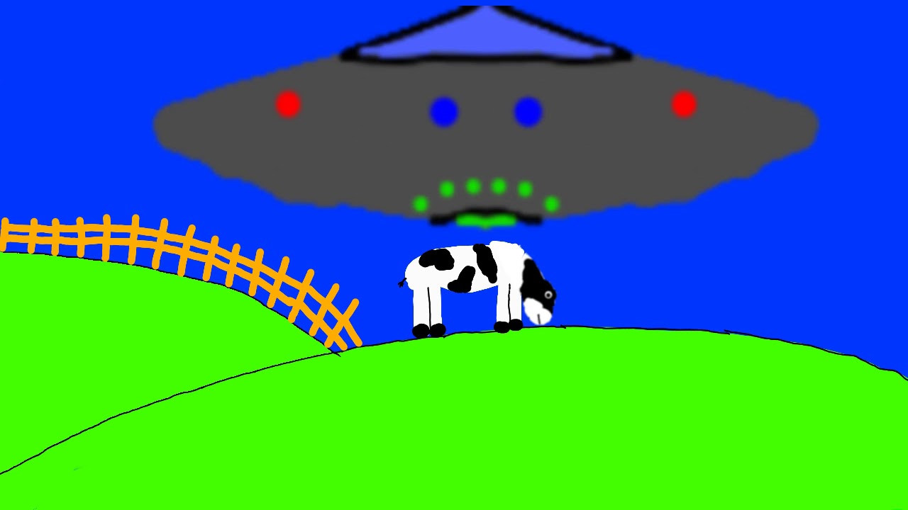 Cow Being Abducted By Aliens - YouTube