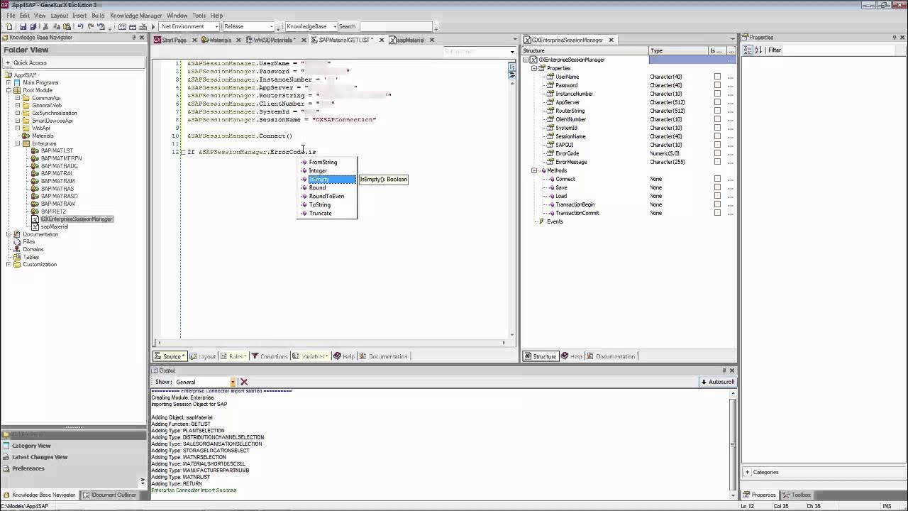 Creating a mobile application with GeneXus to work with the SAP ERP materials - Part 3 - YouTube