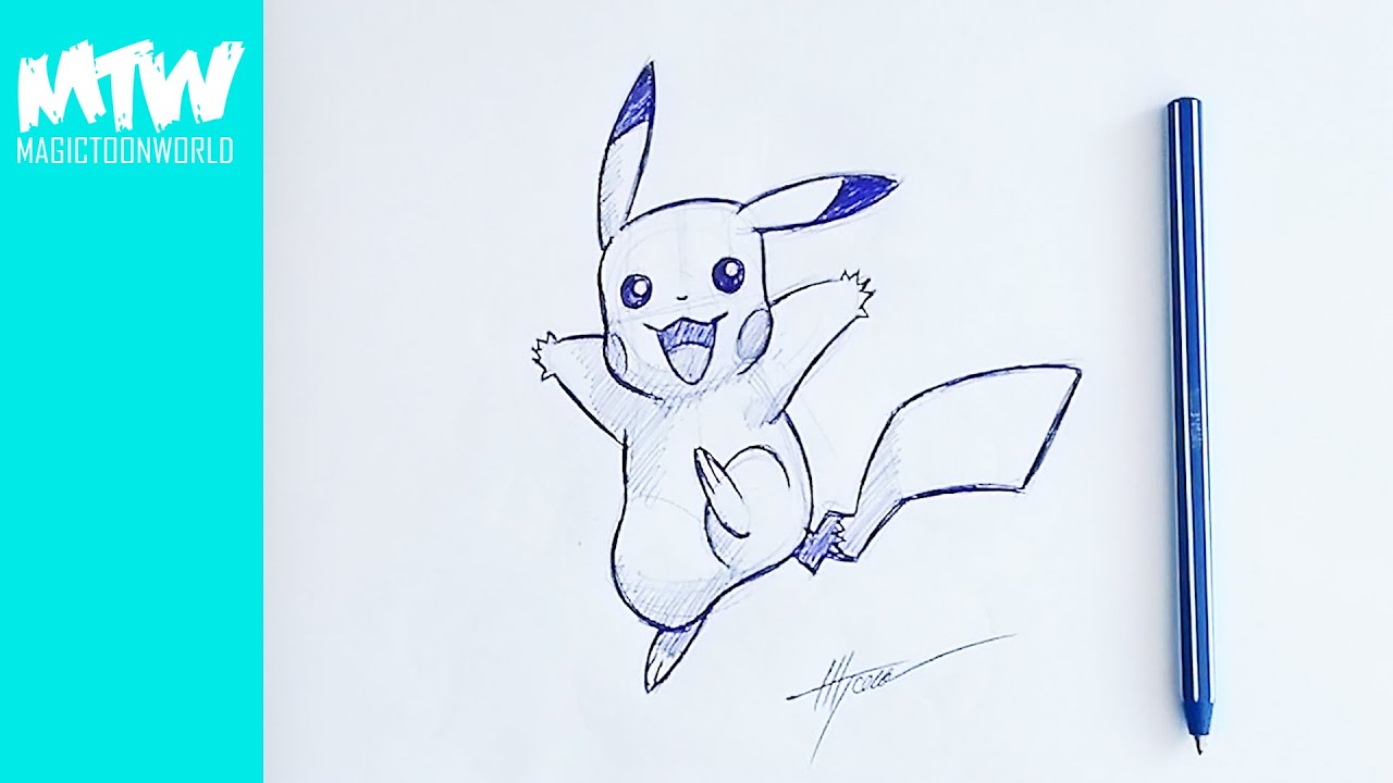 HOW TO DRAW PIKACHU - YouTube
