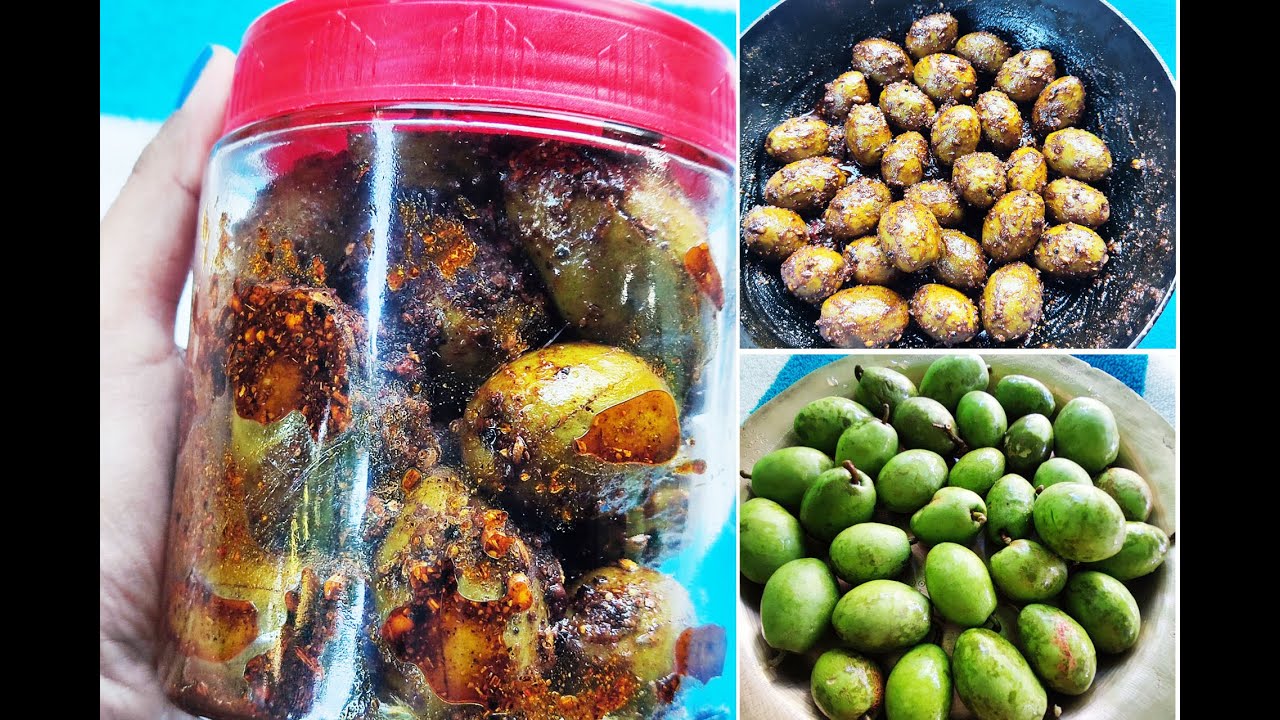 জলফাই আচাৰ | Olive pickle recipe | Jalphai achar in Assamese | Jalpai ...