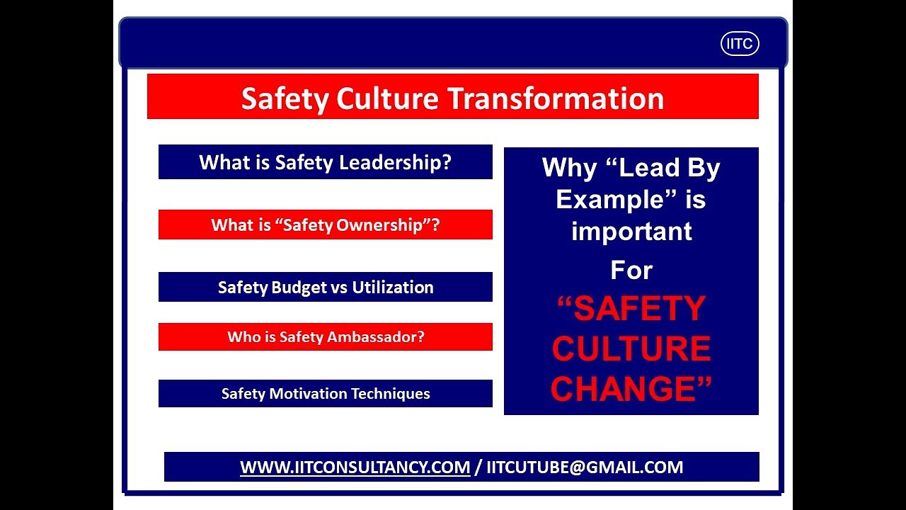 Safety Culture Transformation, Good Safety Culture Positive Safety ...