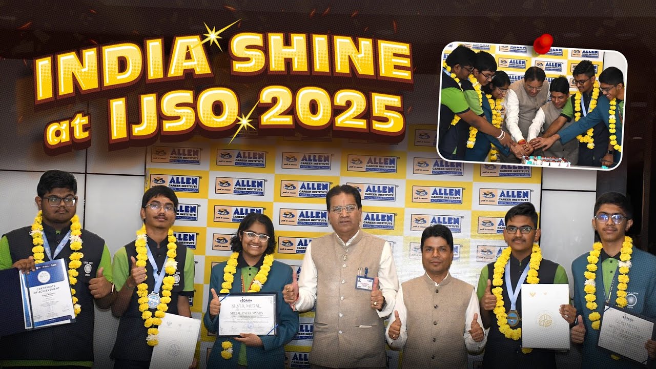 IJSO 2025 Medalists Felicitation 🎉 BM Sir Honors ALLEN’s Young Science ...