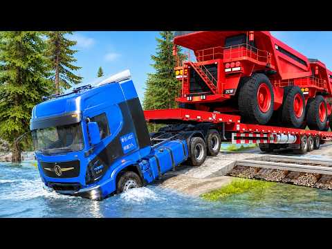Spintires Mudrunner Gameplay Challenge River Offroad #30 #spintiresmudrunner