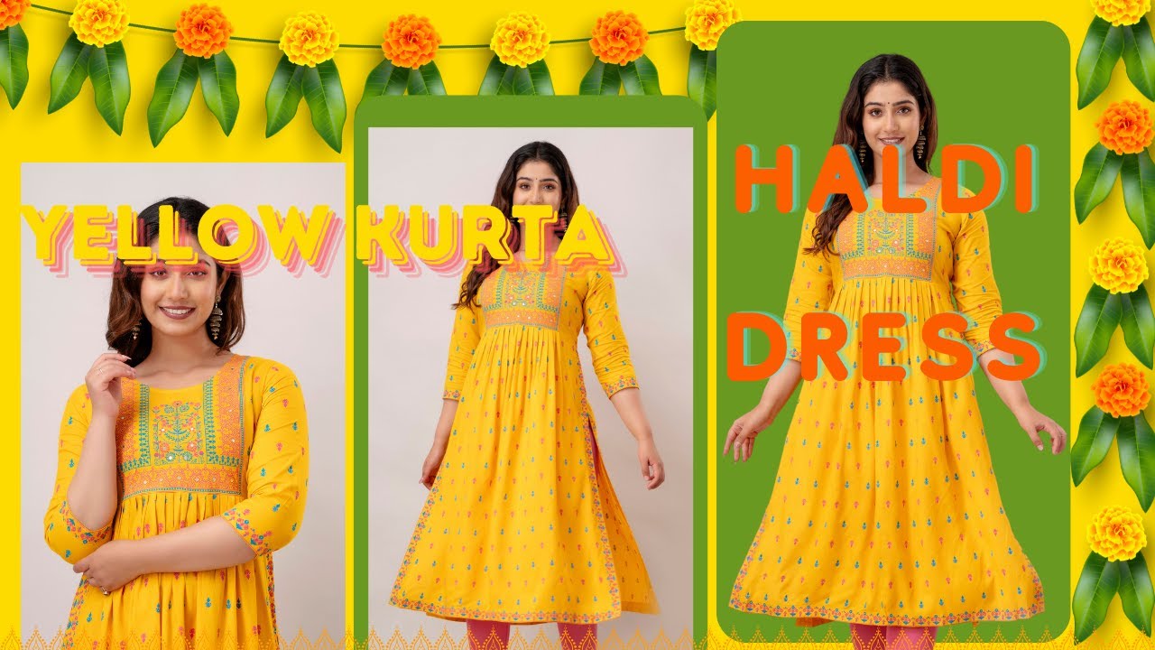 Yellow kurta for Haldi || Meesho Kurta Haul || Flipkart Kurta Haul ...