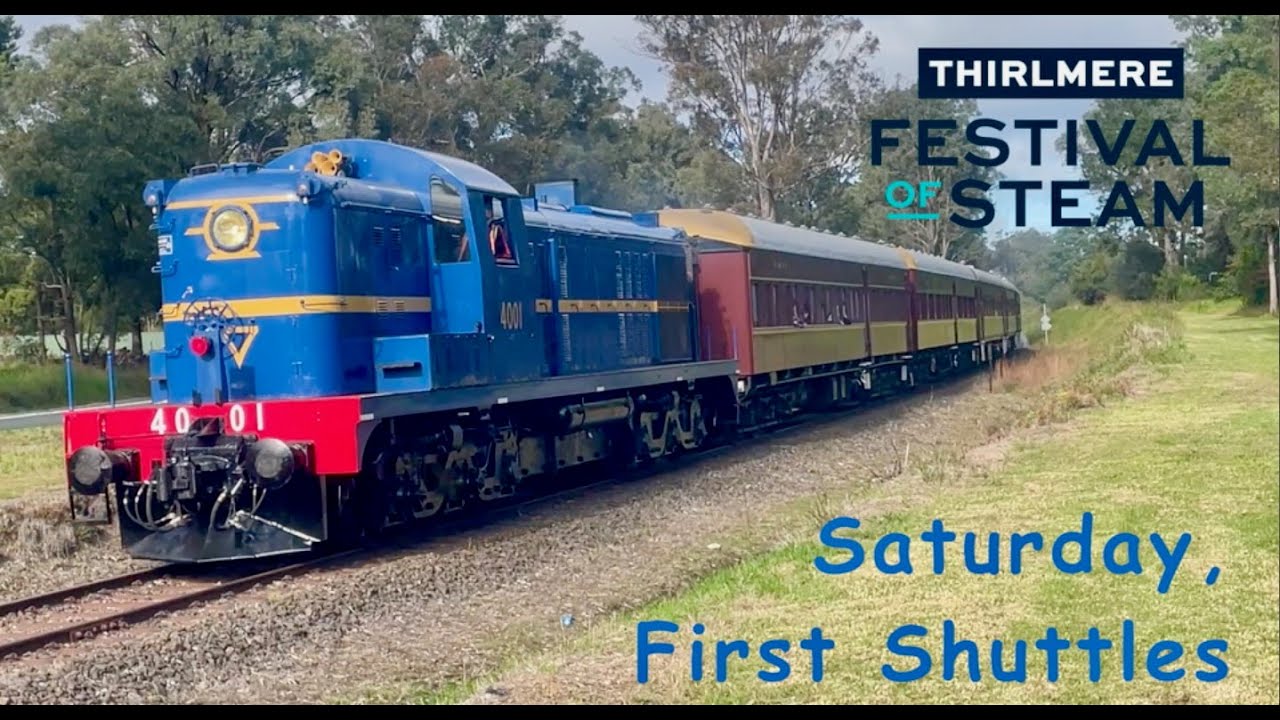 Festival of Steam 2024 - Saturday’s First Shuttles - YouTube