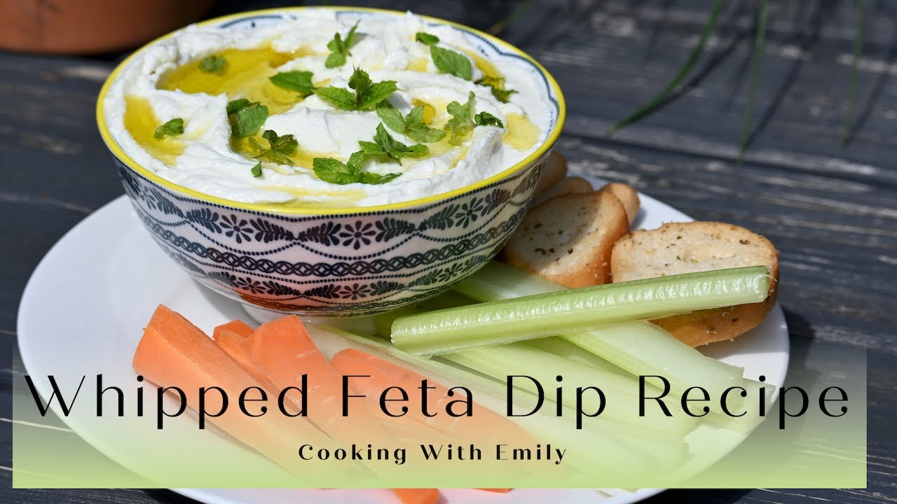 Whipped Feta Dip Recipe | Quick Whipped Feta Dip With Garlic and Mint ...