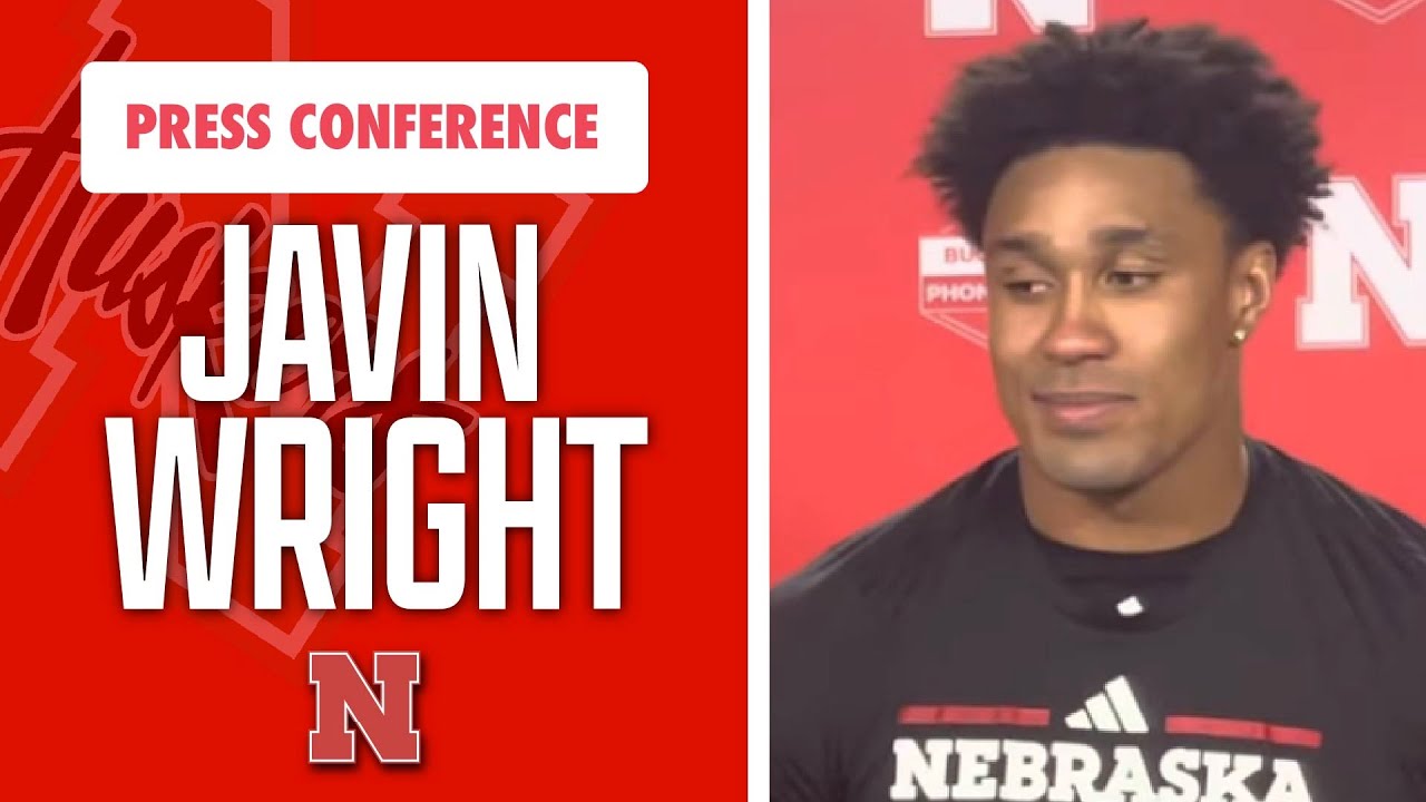 Nebraska Football LB Javin Wright meets with the media on Tuesday I GBR ...