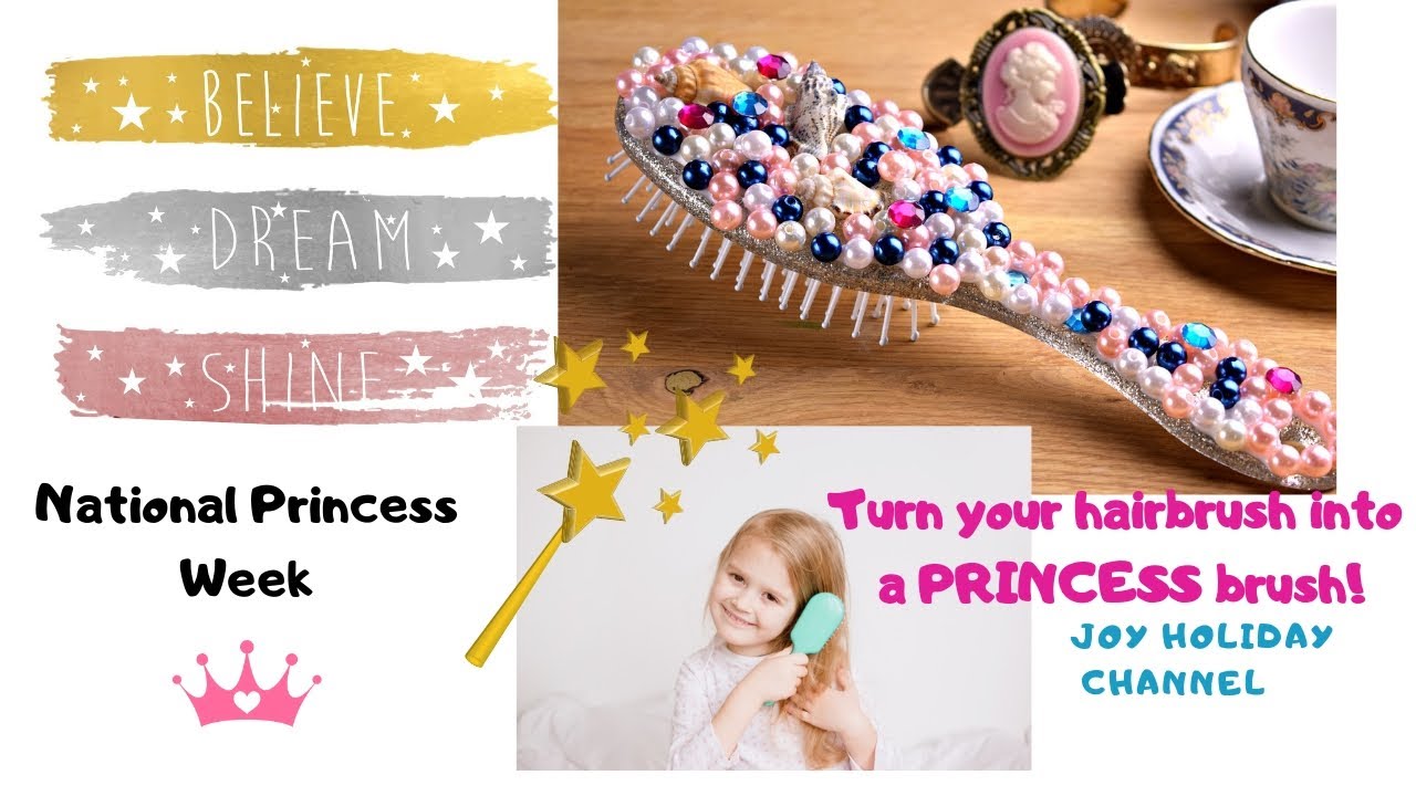 Crafting Royalty: Easy Princess Hairbrush Craft - YouTube