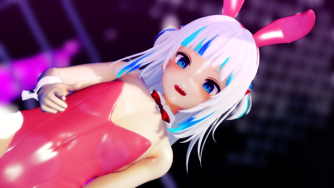[MMD Hololive/4K] Gura Bunny Club (ELECT - niki) - YouTube