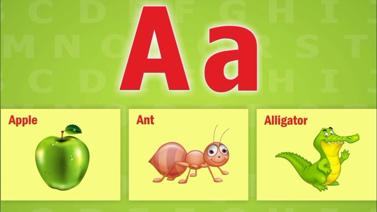 A for apple ant। alphabet letter।A to Z। alphabet letter with pictures ...