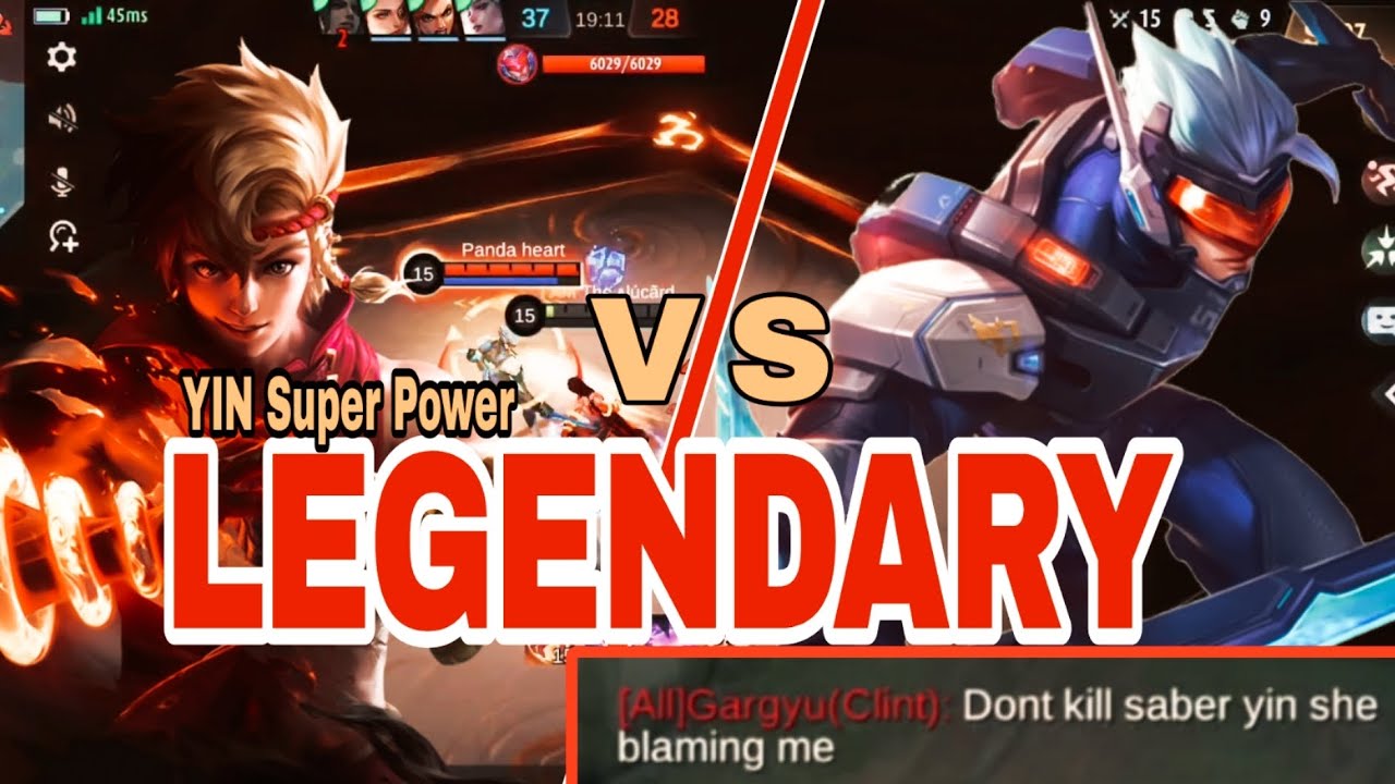 Yin Non Stop LEGENDARY😎!!! Yin Best Build Counter to Meta Heroes| Full ...