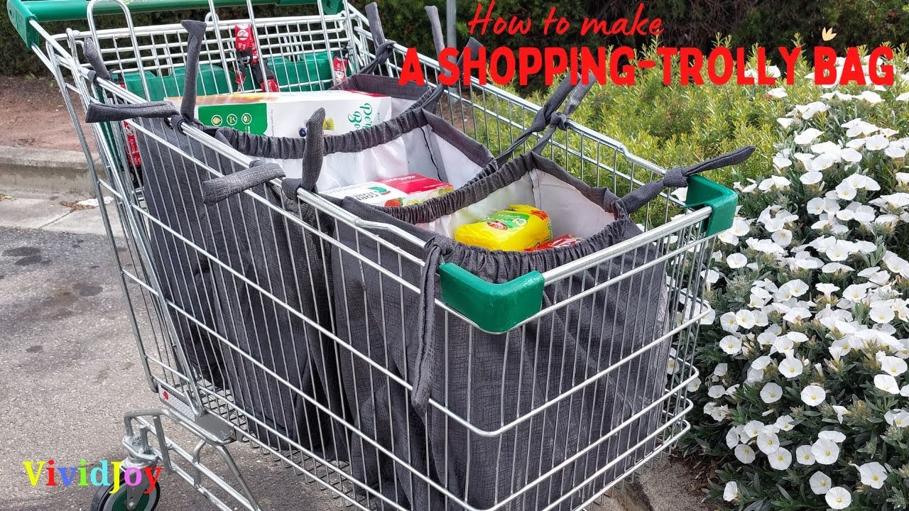 How to make a shopping-trolly bag | VividJoy - YouTube
