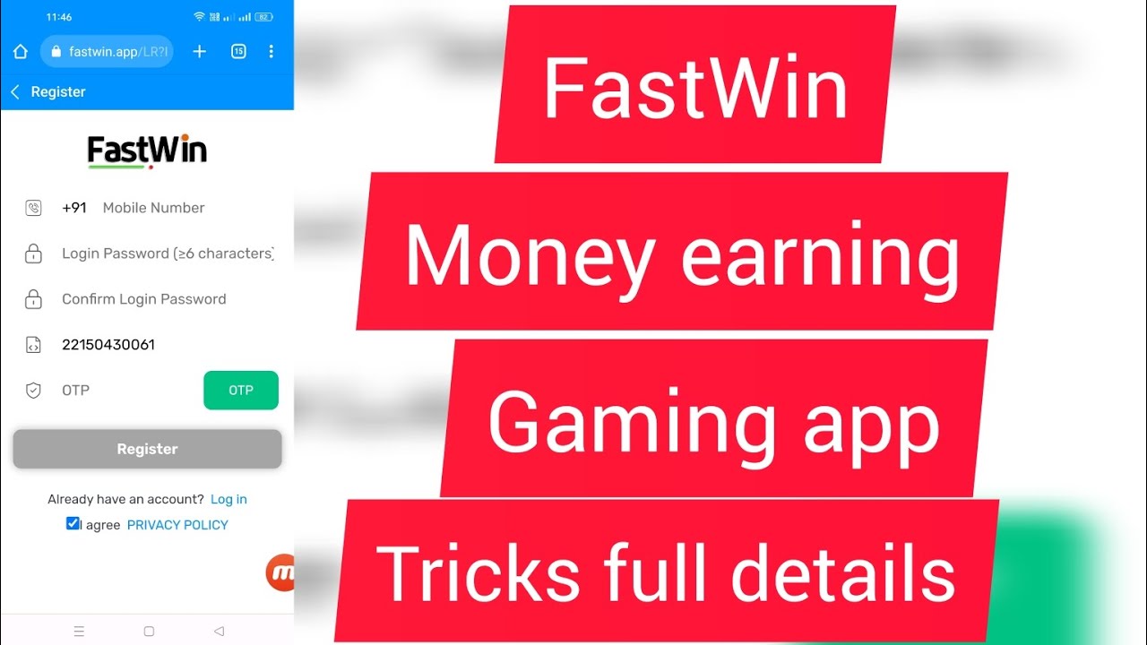 FastWin How to earn money in gaming app fast parity tricks Tamil # ...