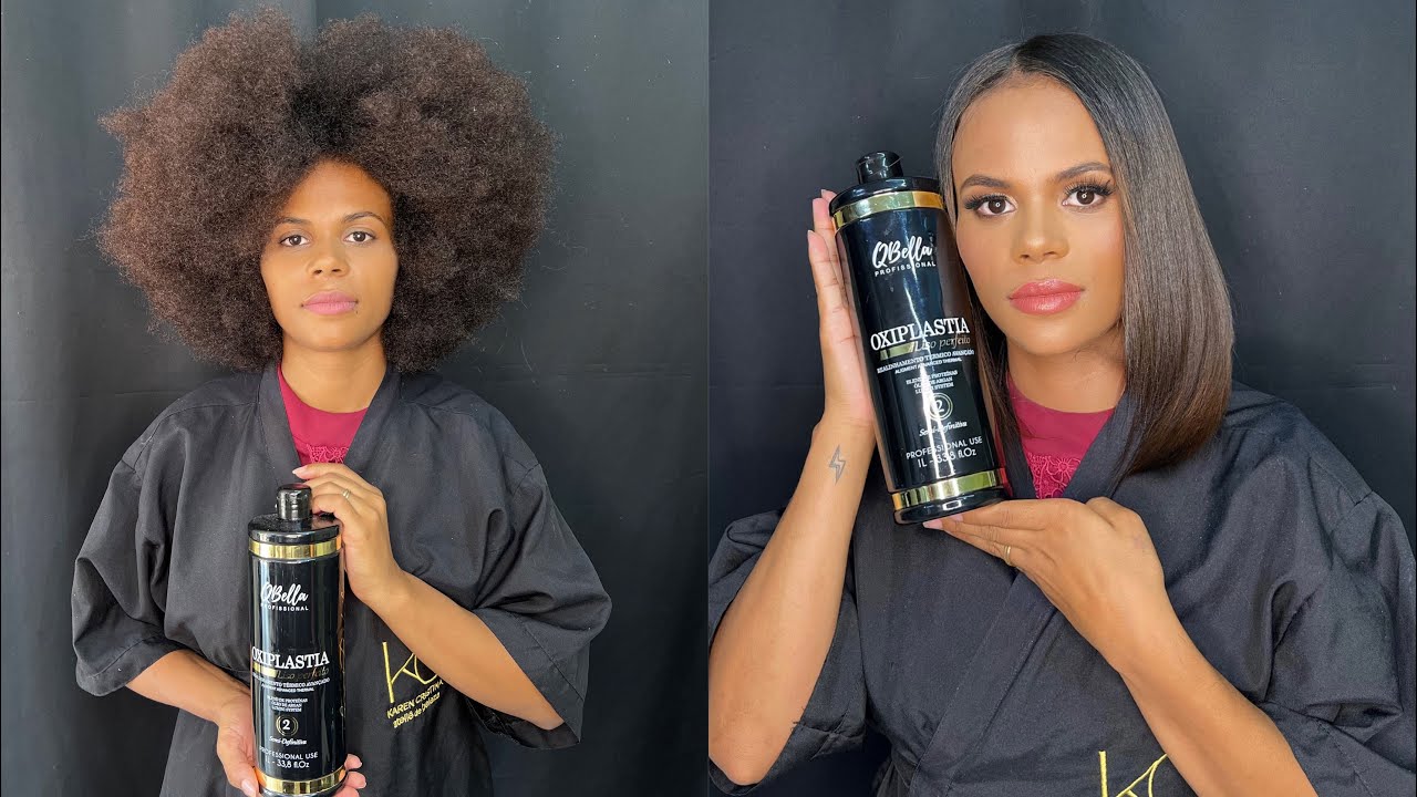ALISAMENTO EM CABELO CRESPO COM PROGRESSIVA SEM FORMOL OXIPLASTIA DA ...