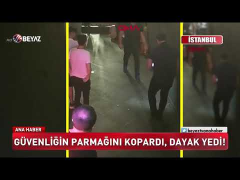 Güvenliğin parmağını kopardı, dayak yedi!