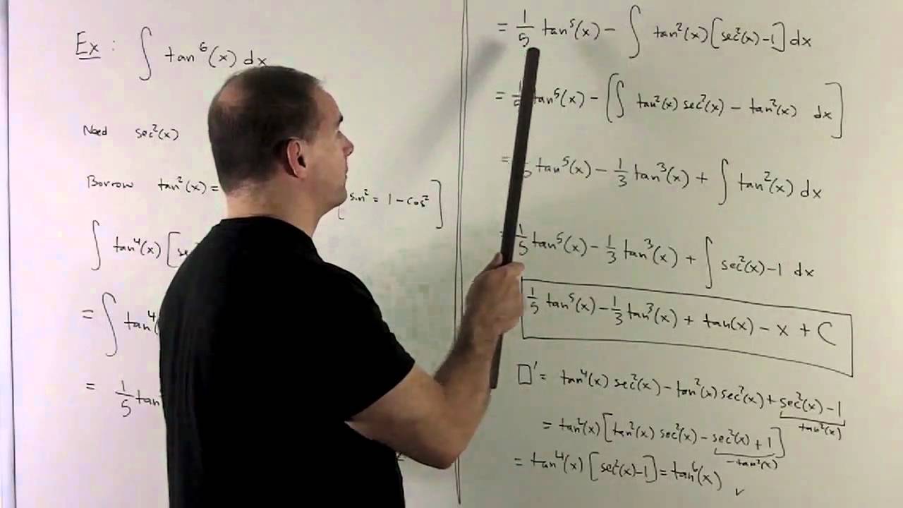 Integral Of Tan 6 x YouTube integral-of-tan-6-x-youtube
