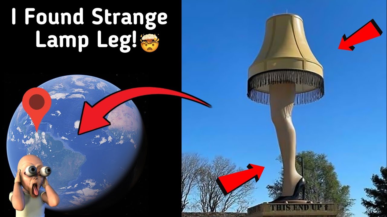 🤯 Very Strange Lamp Leg Sculpture Caught On Google Earth and Google ...