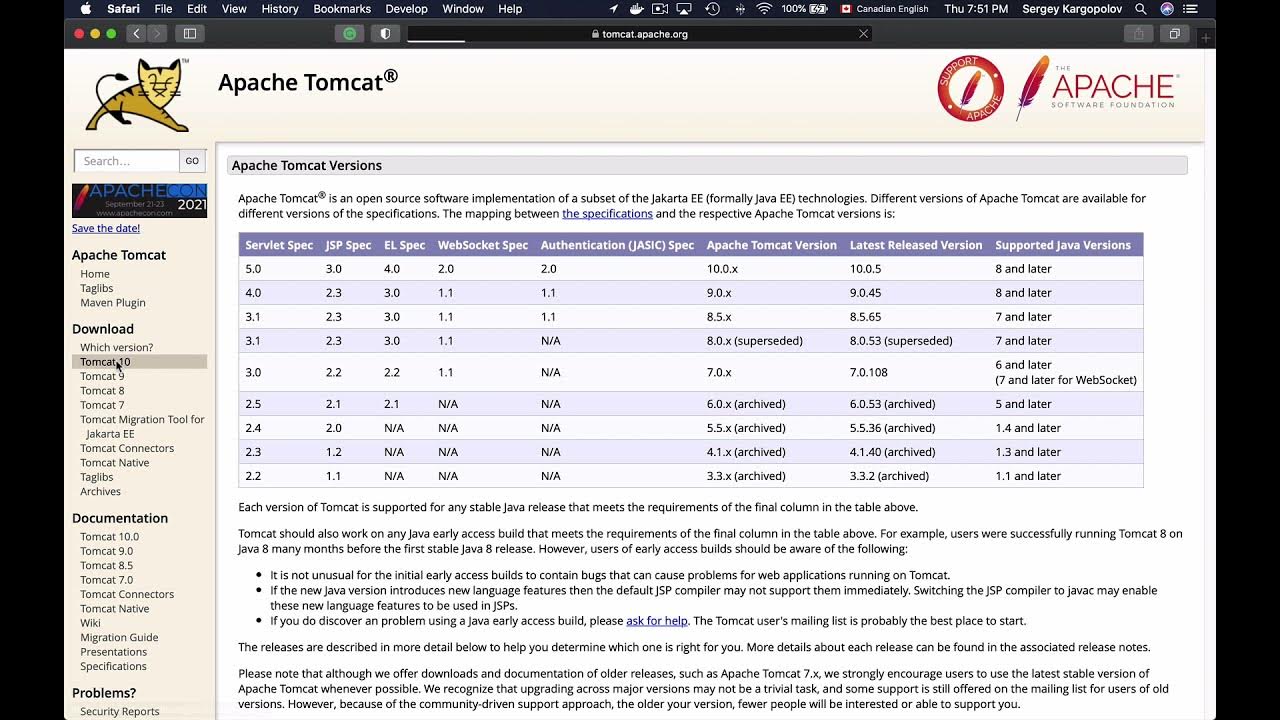 Add Tomcat 10 to Spring Tools Suite (STS) - YouTube