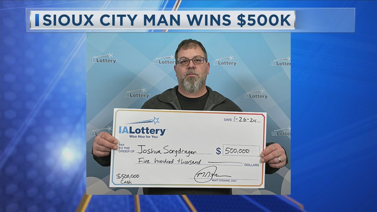 Sioux City Man wins $500k Lottery - YouTube