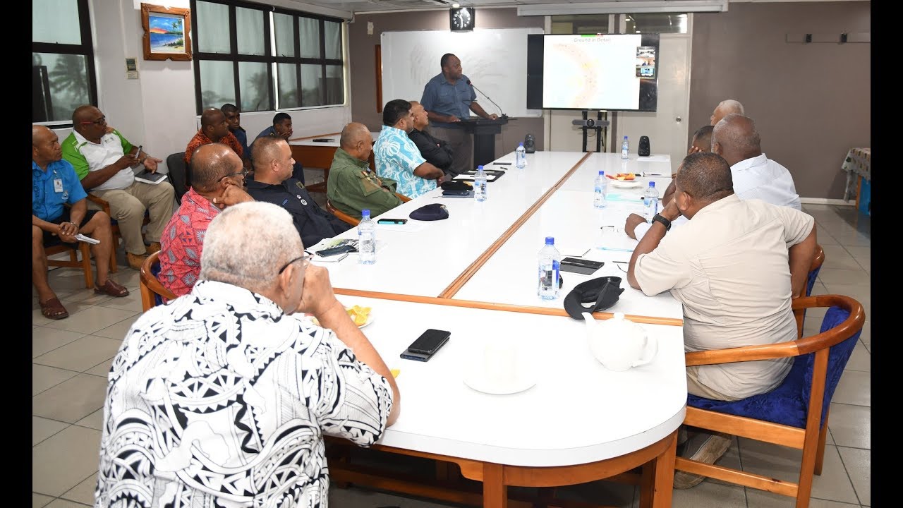 Fijian Prime Minister briefed on NDMO's preparation for TC Mona - YouTube