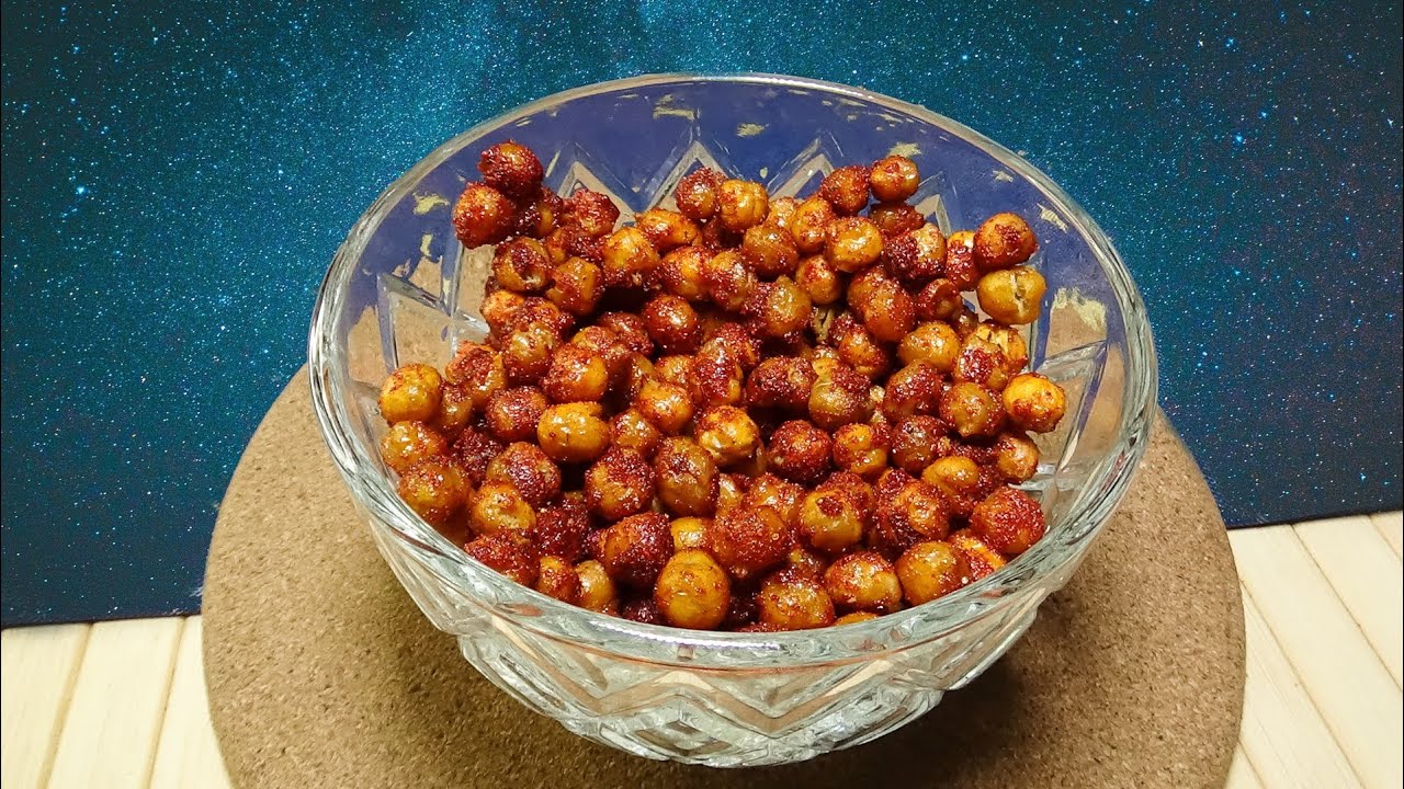 Crispy Roasted Chickpeas/ Healthy Salty Snack - YouTube