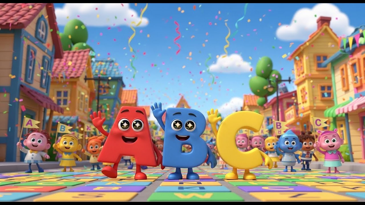ABC Parade in Alphabet Town | Fun Alphabet Song for Kids - YouTube