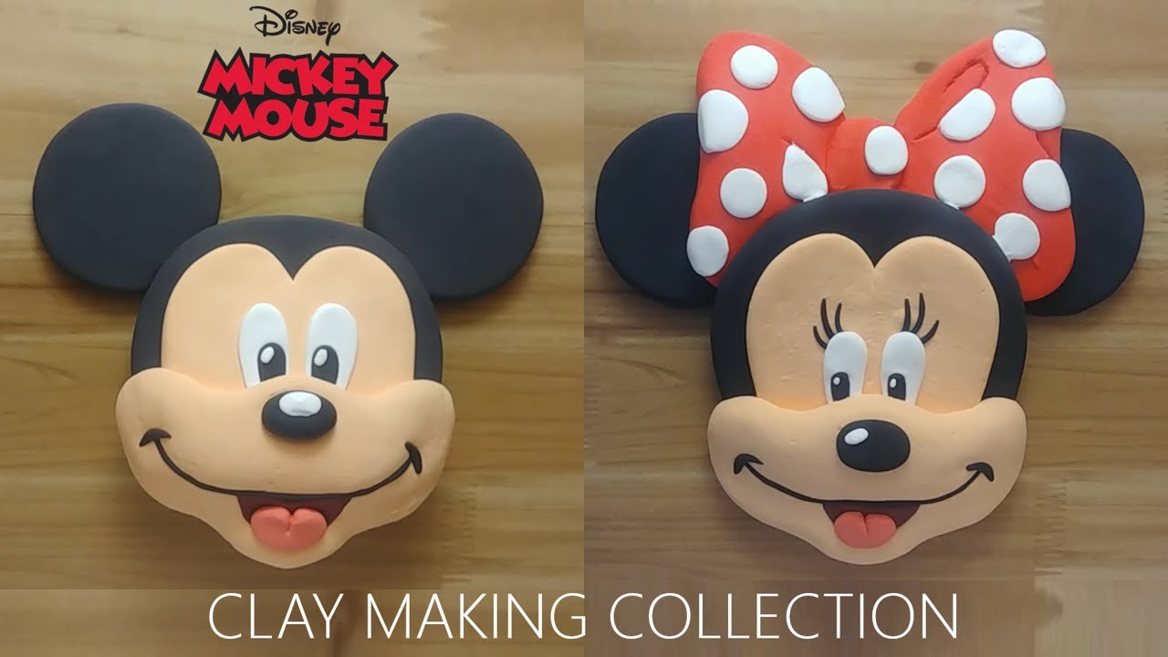 GIANT mickey mouse clay making collection 거대 미키마우스 클레이로 만들기 모음 - YouTube