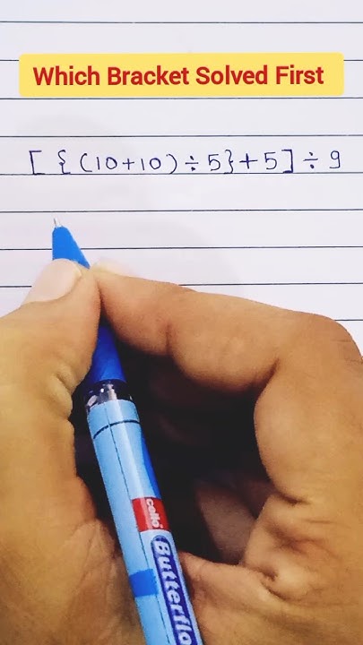 Which Bracket Solved First #mathematics #brackets #simplification # ...