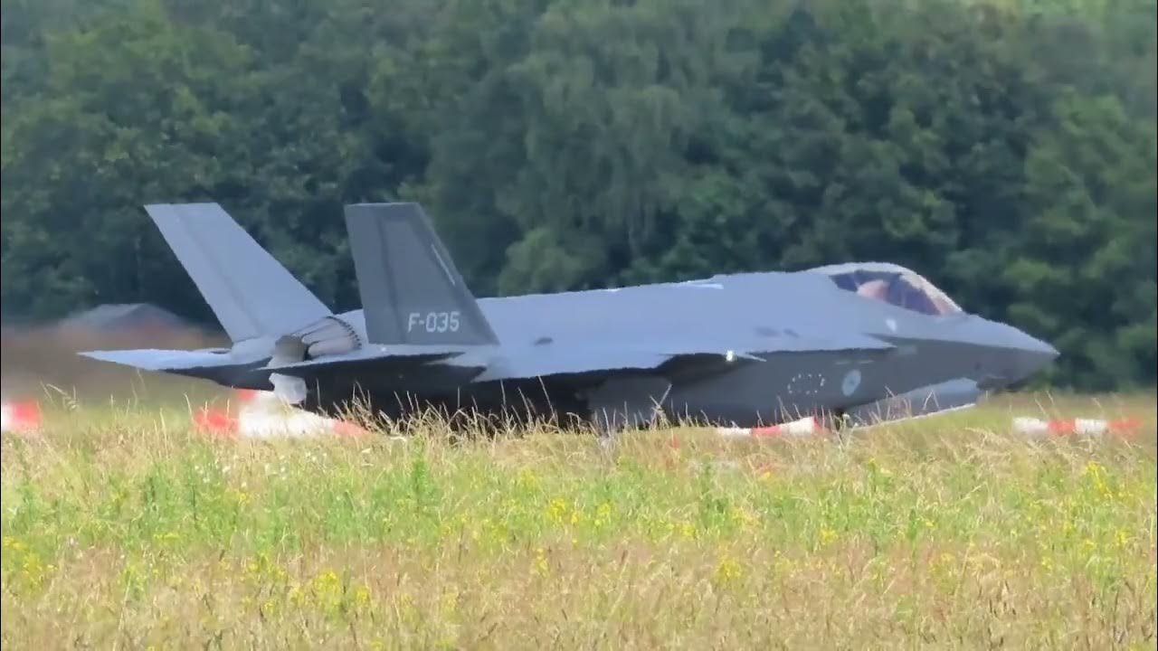 19-06-'24. "Drone alert " !! vliegbasis Volkel. 2 × F35. - YouTube