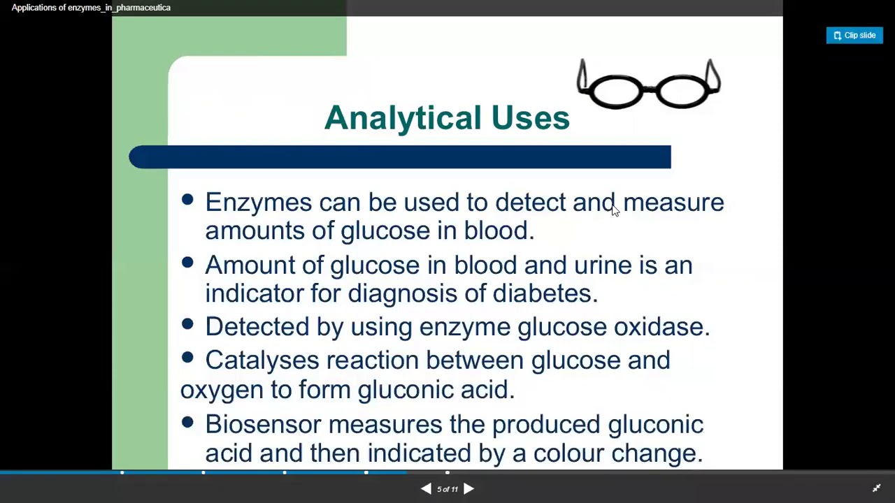 Application of enzyme in pharmaceutical industry - YouTube