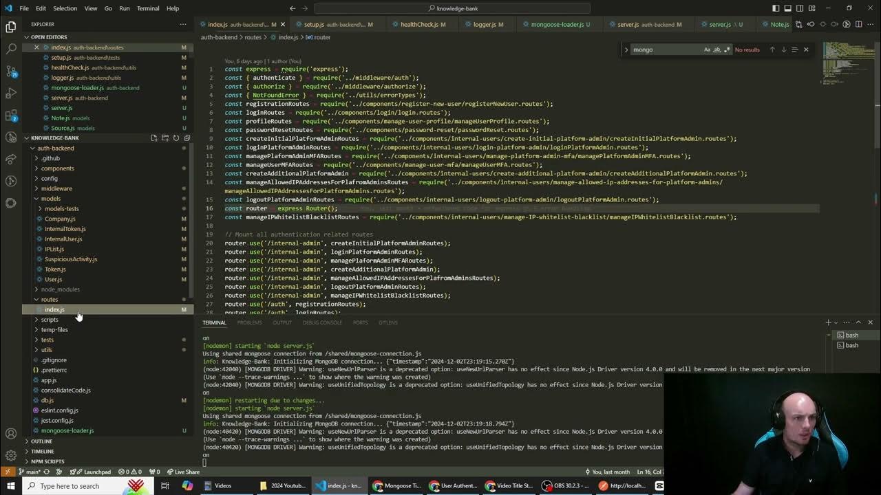 Decoupling Auth Submodule With A Reusable Mongoose Loader! | Building A Startup In Real Time ...