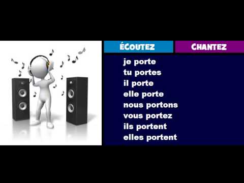 French Conjugation Song # Porter ♫ Learn French ♫ - YouTube