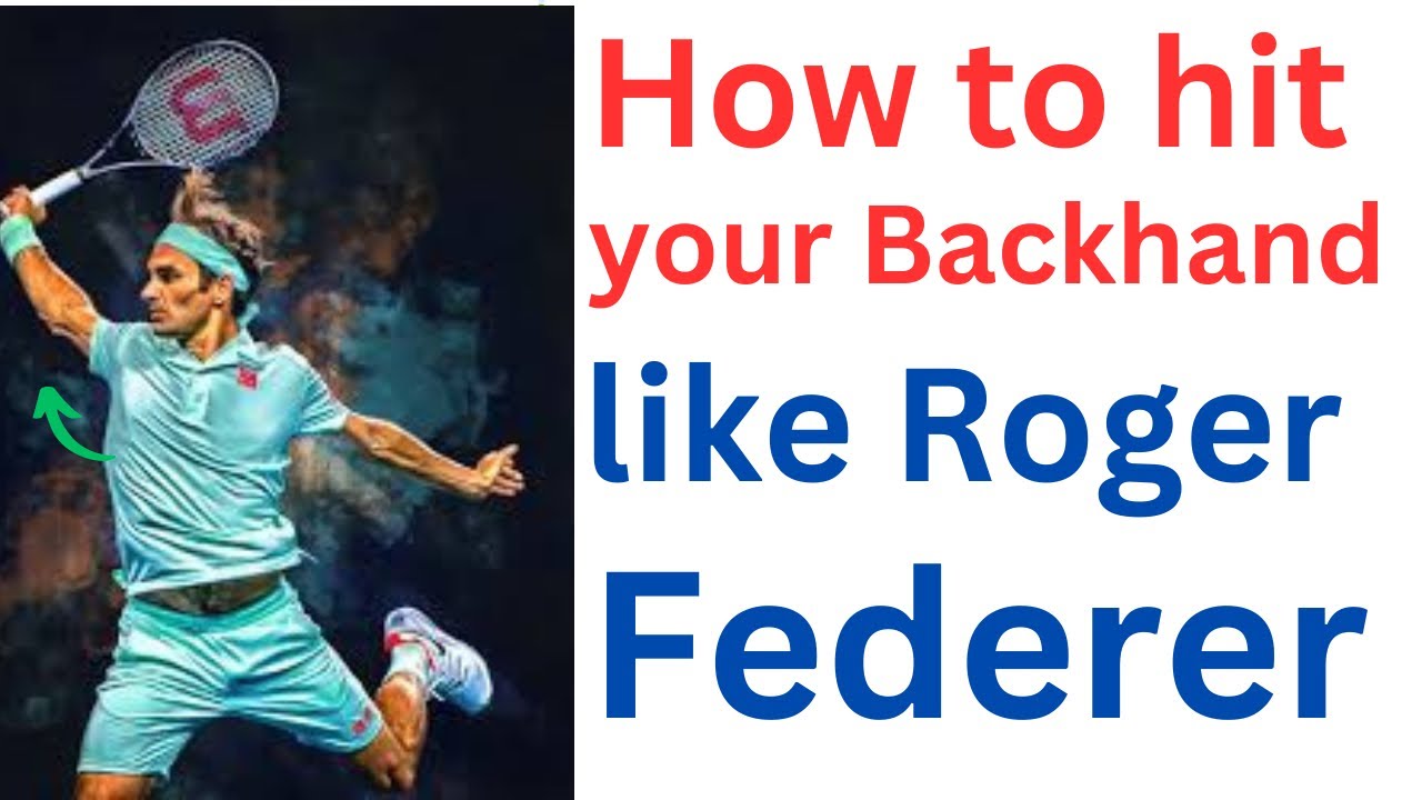 How to Hit the FEDERER Backhand, tips to Improve your ATP ONE Handed ...
