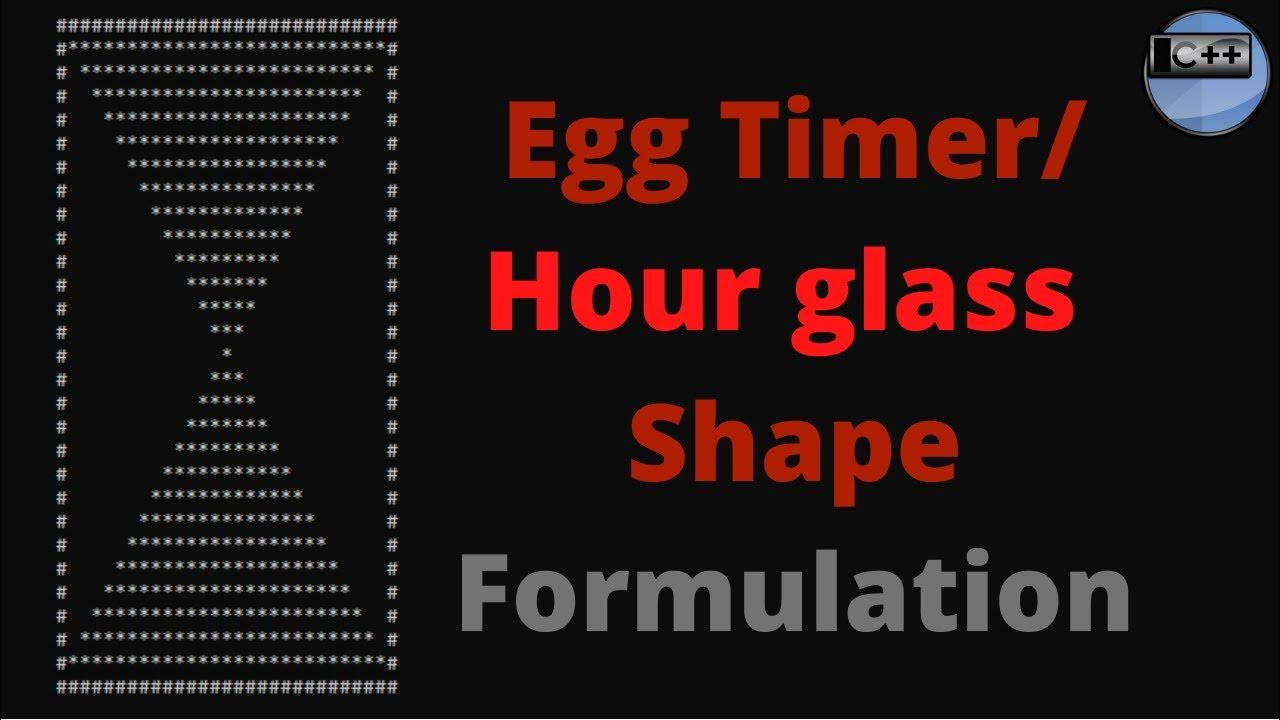 Egg Timer Shape program 5_23 and 5_24 of Dietel C++10 Edition - YouTube