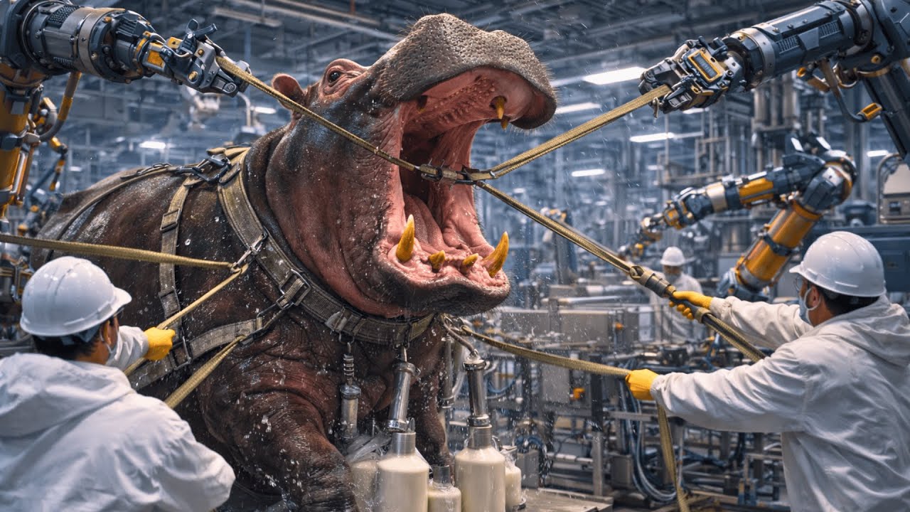 Inside the Future Hippo Milk Factory 🦛 | Fully Automated - YouTube