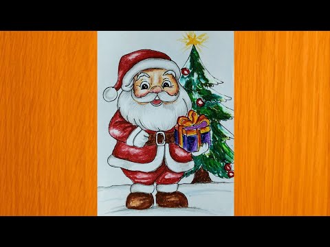 Santa Claus Drawing || Merry Christmas Drawing |How to Draw Santa | Easy Christmas Drawing Tutoria