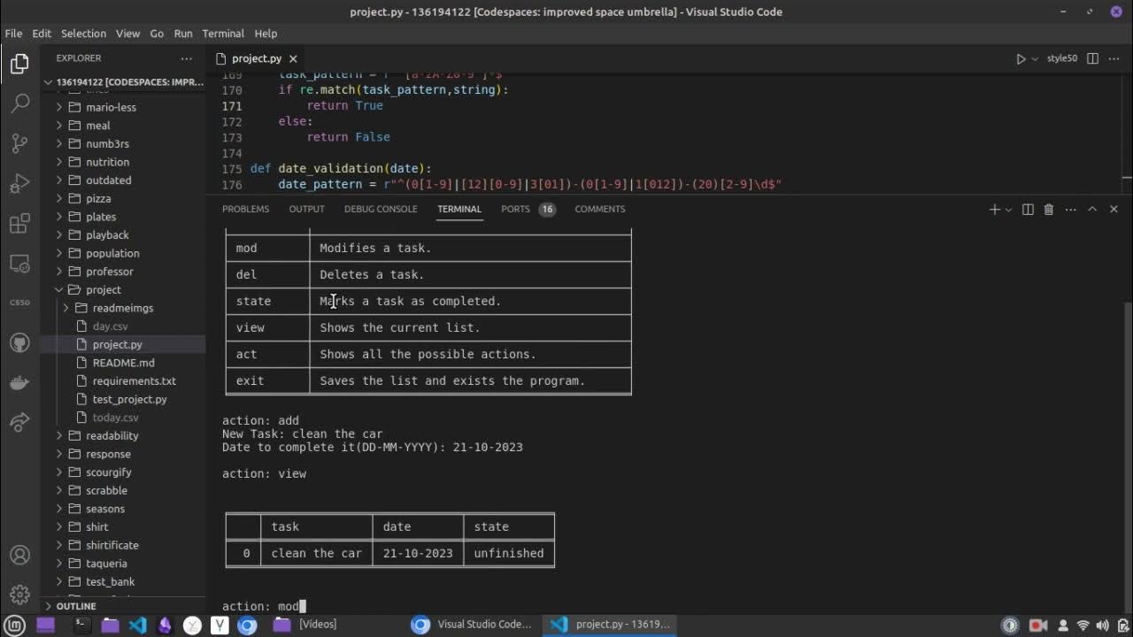 CS50P final project - Todo List program - YouTube